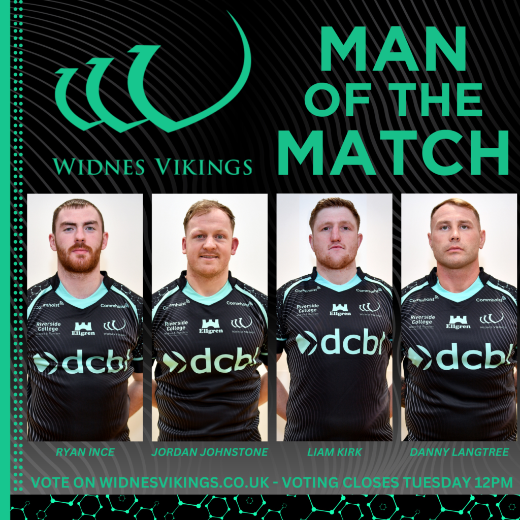 VOTE - VIKINGS MAN OF THE MATCH V FEATHERSTONE ROVERS - Widnes Vikings