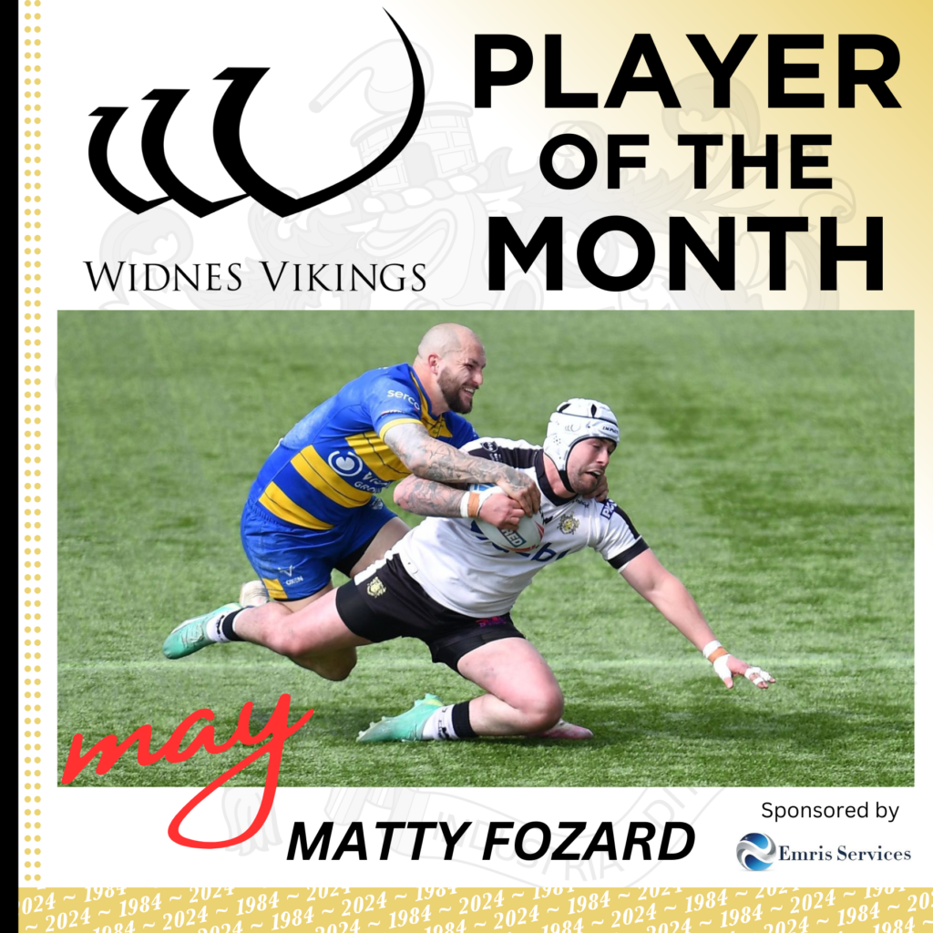 MATTY FOZARD WINS VIKINGS PLAYER OF THE MONTH AWARD FOR MAY - Widnes ...