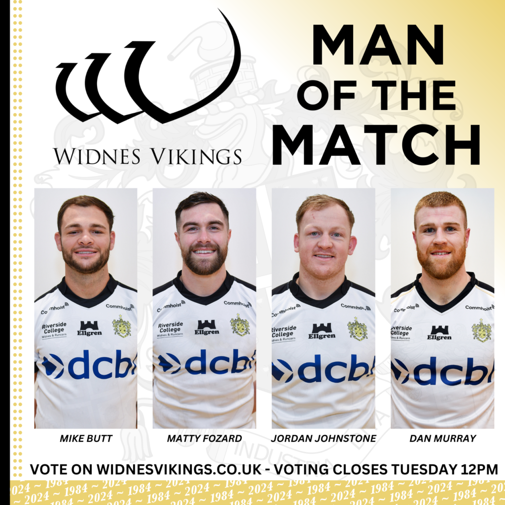 VOTE - VIKINGS MAN OF THE MATCH V BATLEY BULLDOGS - Widnes Vikings